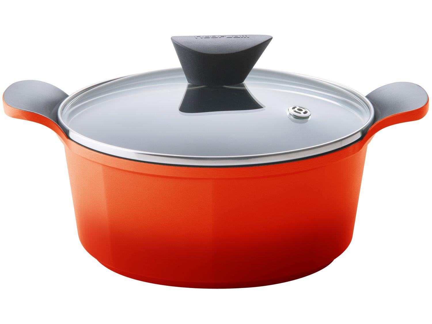 Jogo de Panelas Neoflam Revestimento Cerâmico de Alumínio Laranja 5 ...