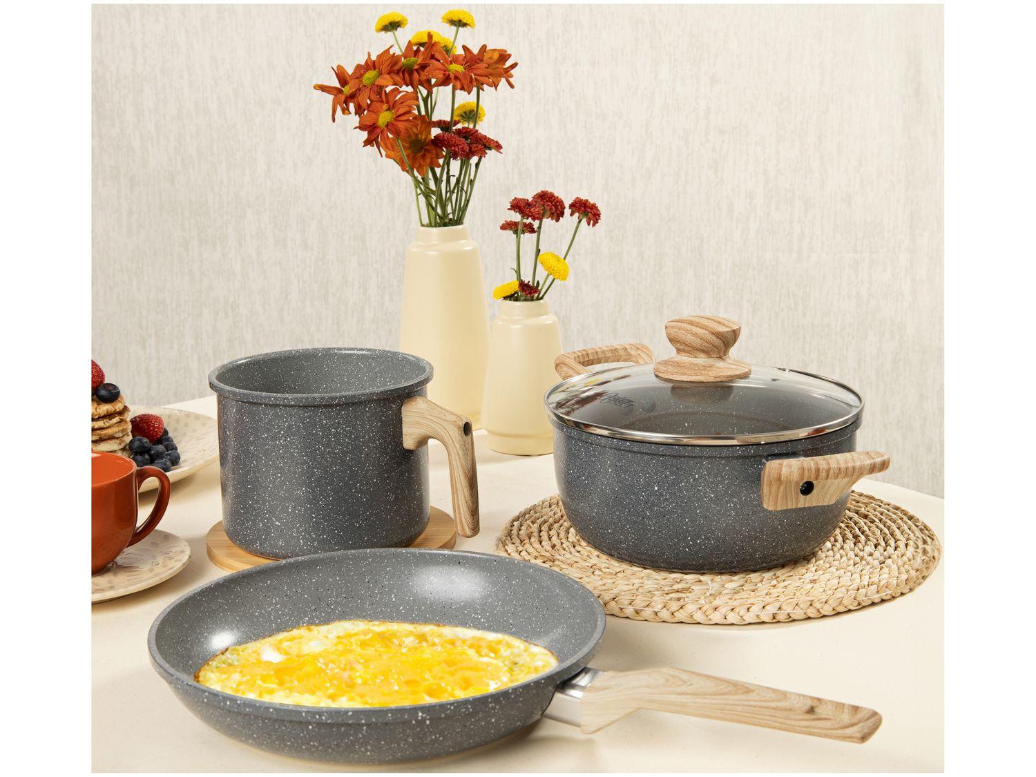 Jogo de Panelas Oster Revestimento Cerâmico de Alumínio Dark Grey 4 ...