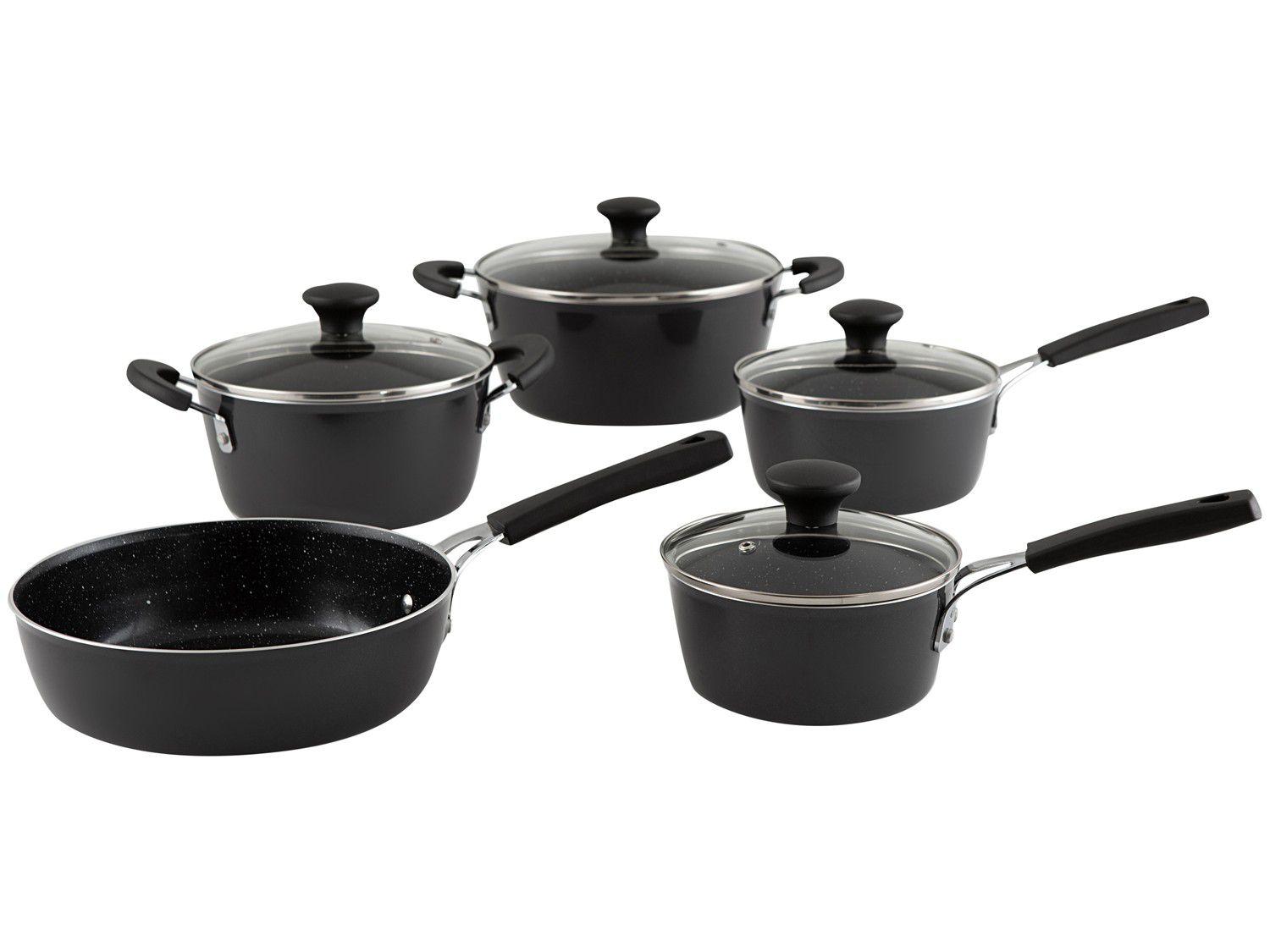 Jogo de Panelas Tramontina Revestimento Cerâmico de Alumínio Cinza 5 ...