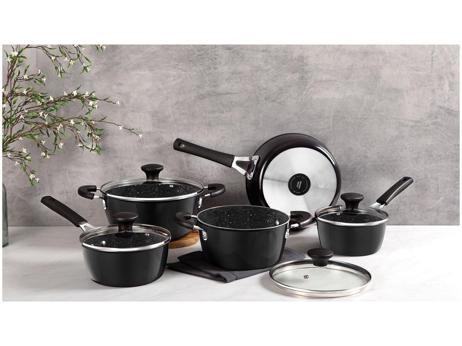 Jogo de Panelas Tramontina Revestimento Cerâmico de Alumínio Cinza 5 ...