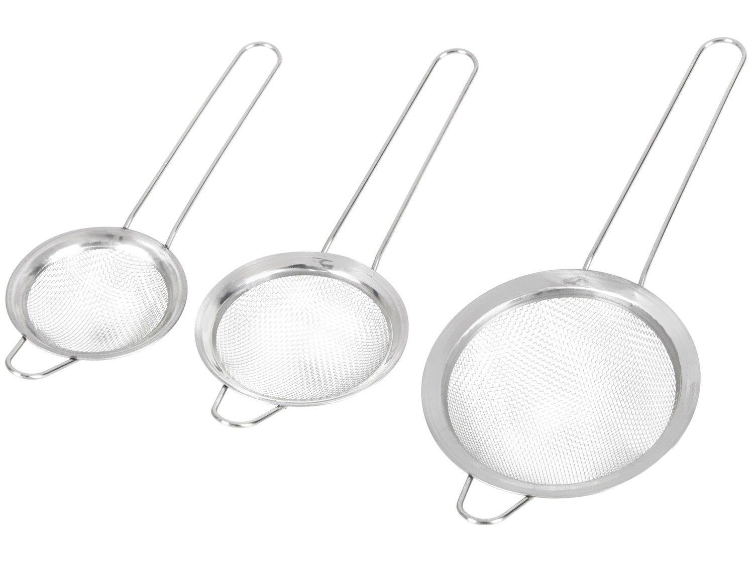 Jogo de Peneiras Inox Casambiente Amo Cozinhar - PEIN011 3 Peças ...