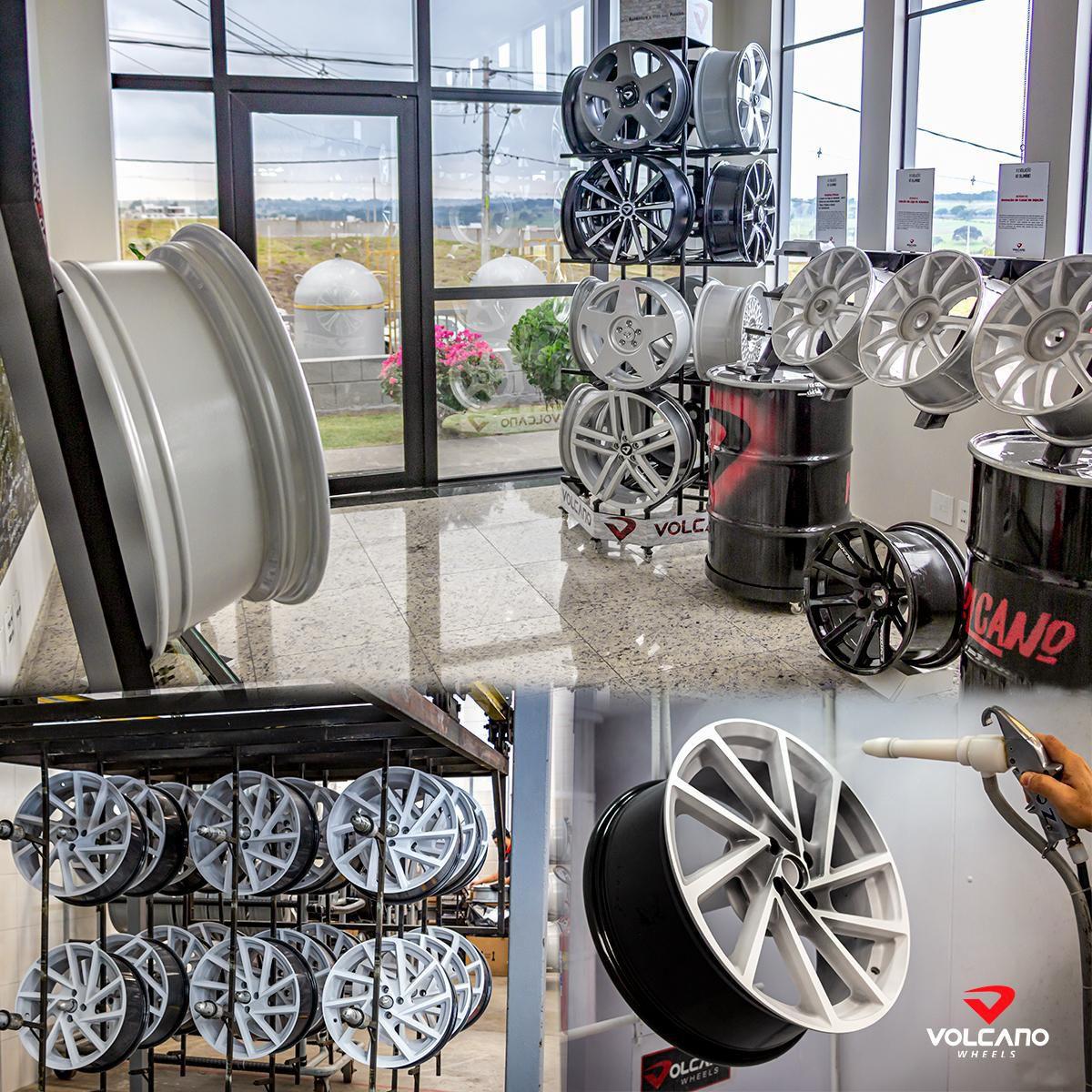 Jogo de Rodas Aro 18 Tala 6 Volcano CONCEPT 4 Furos 100/108 - Rodas ...