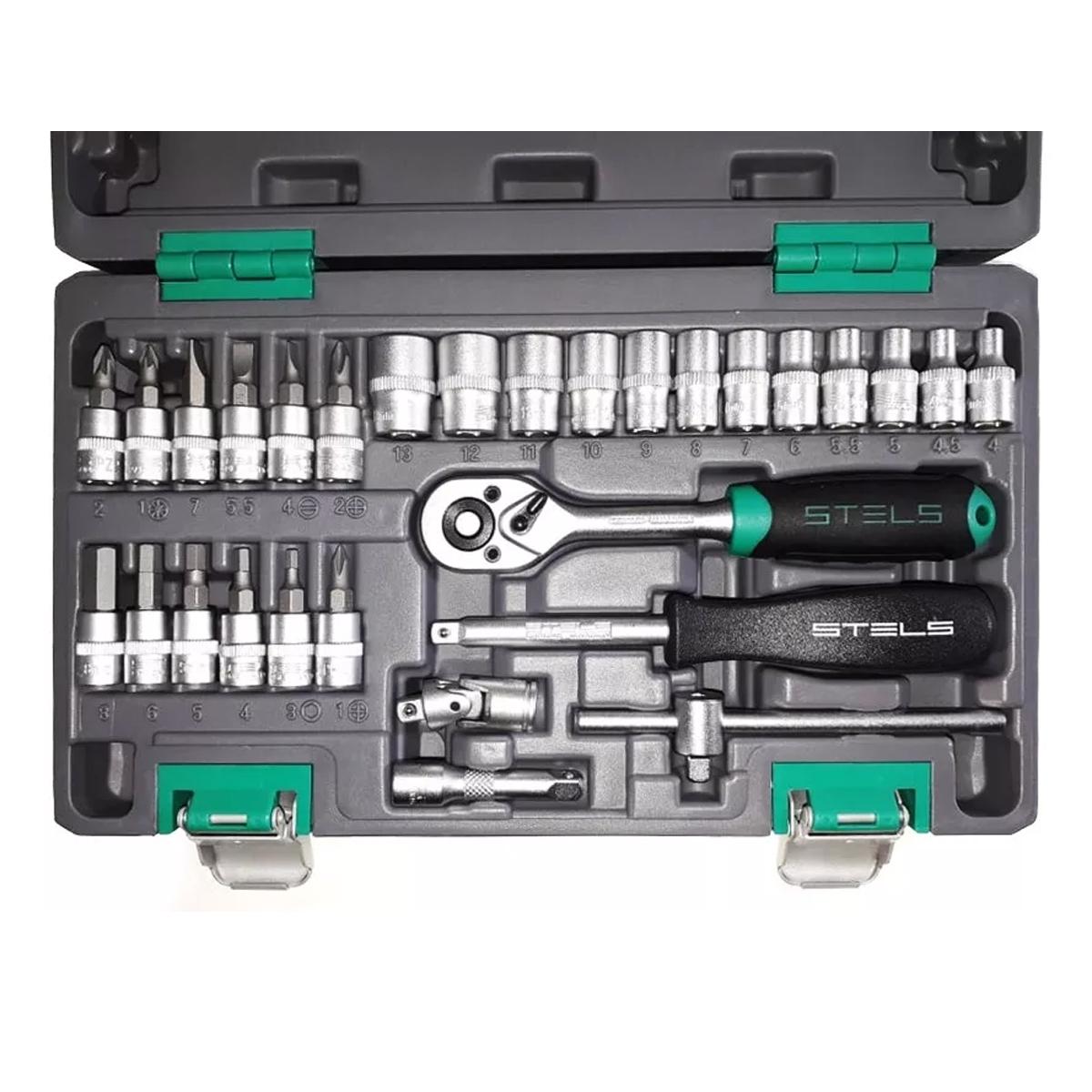 Jogo De Soquete 1/4 Auto Com 29 Peças Stels Cromo-vanadium - Toolsworld ...
