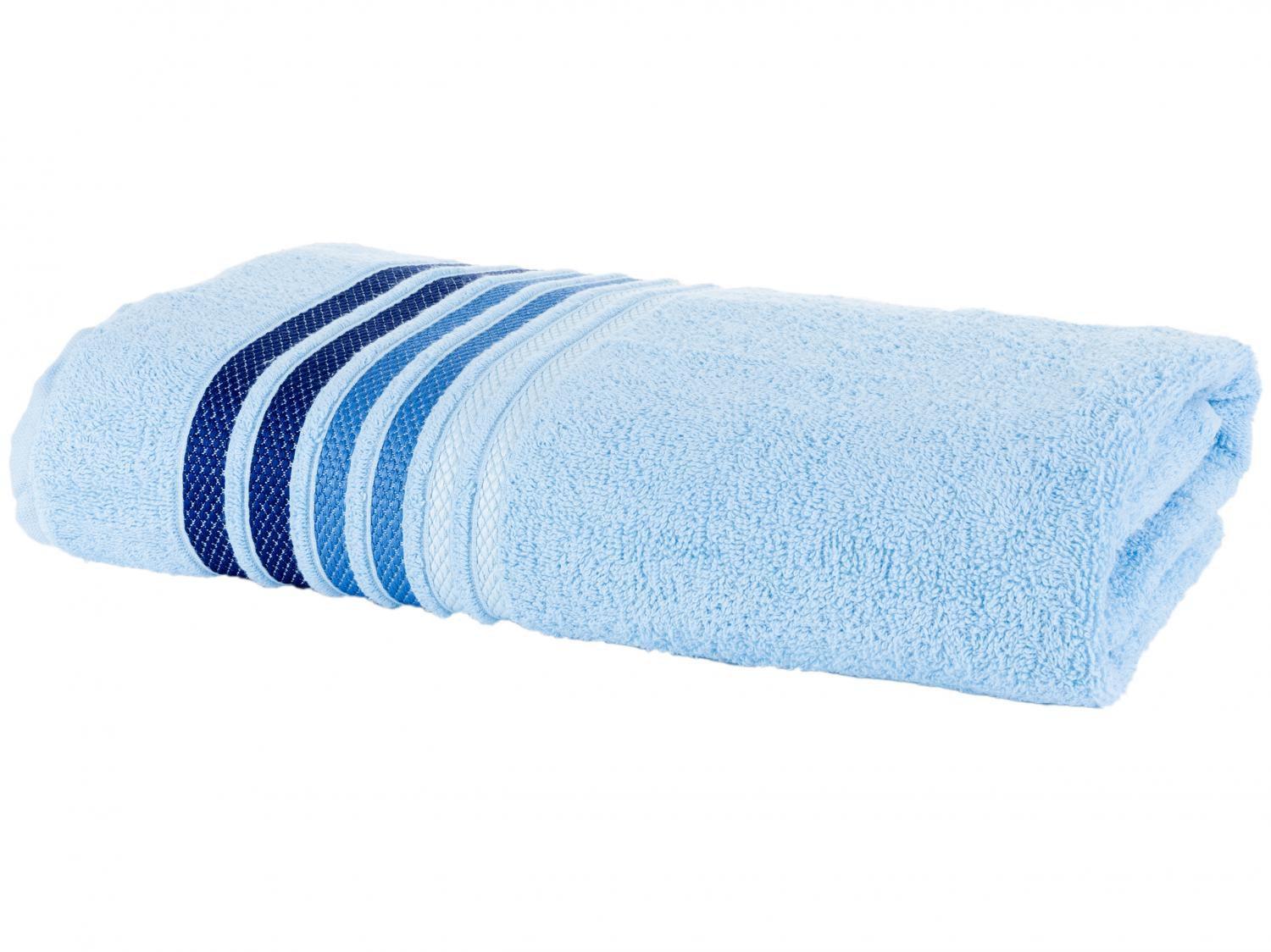 Jogo de Toalhas Camesa de Algodão e Poliéster Dynamo Plus Azul 2 Peças