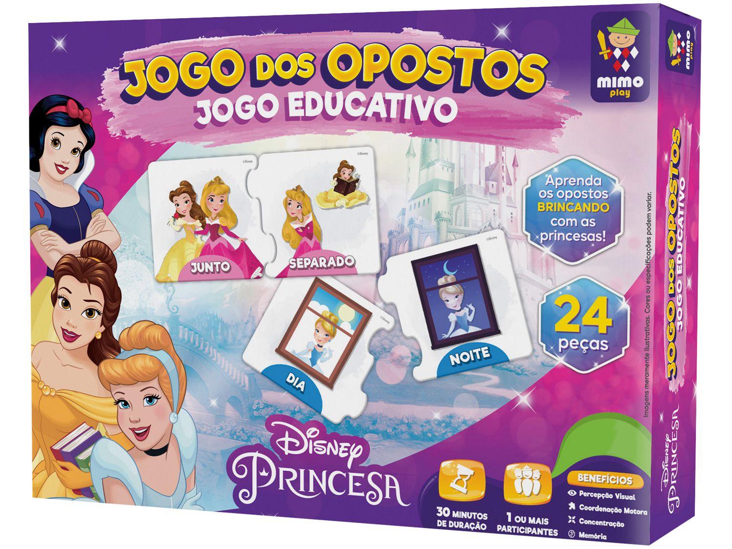 Jogo dos Opostos Princesas Disney Mimo Toys - Jogos Educativos ...