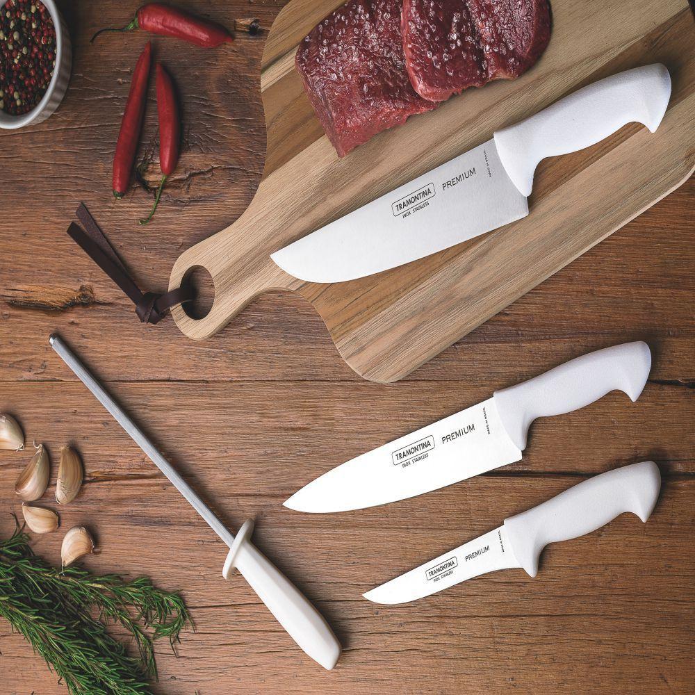 Jogo Kit Facas 4 Peças Premium Churrasco Açougue Tramontina - Kit ...