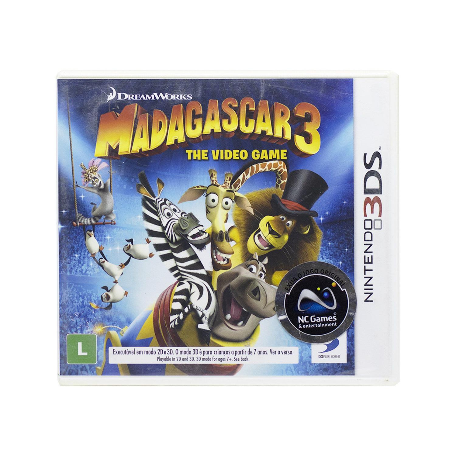 Jogo Madagascar 3 The Video Game 3DS Produto Original Novo e Lacrado Torus Games Outros Games Magazine Luiza