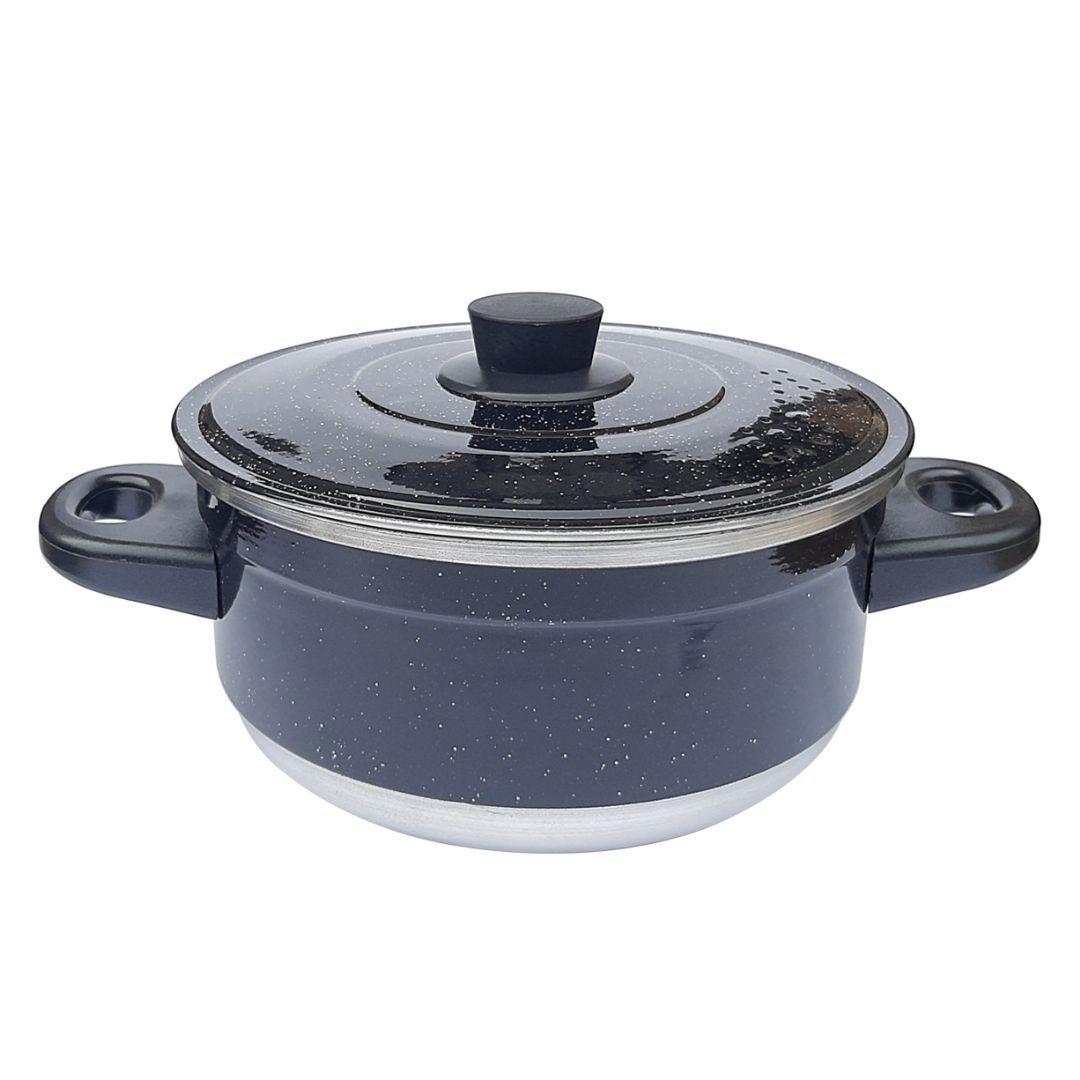 Jogo Panela Aluminio Colorido Preto 5 Peças - TENESIN - Jogo de Panelas ...