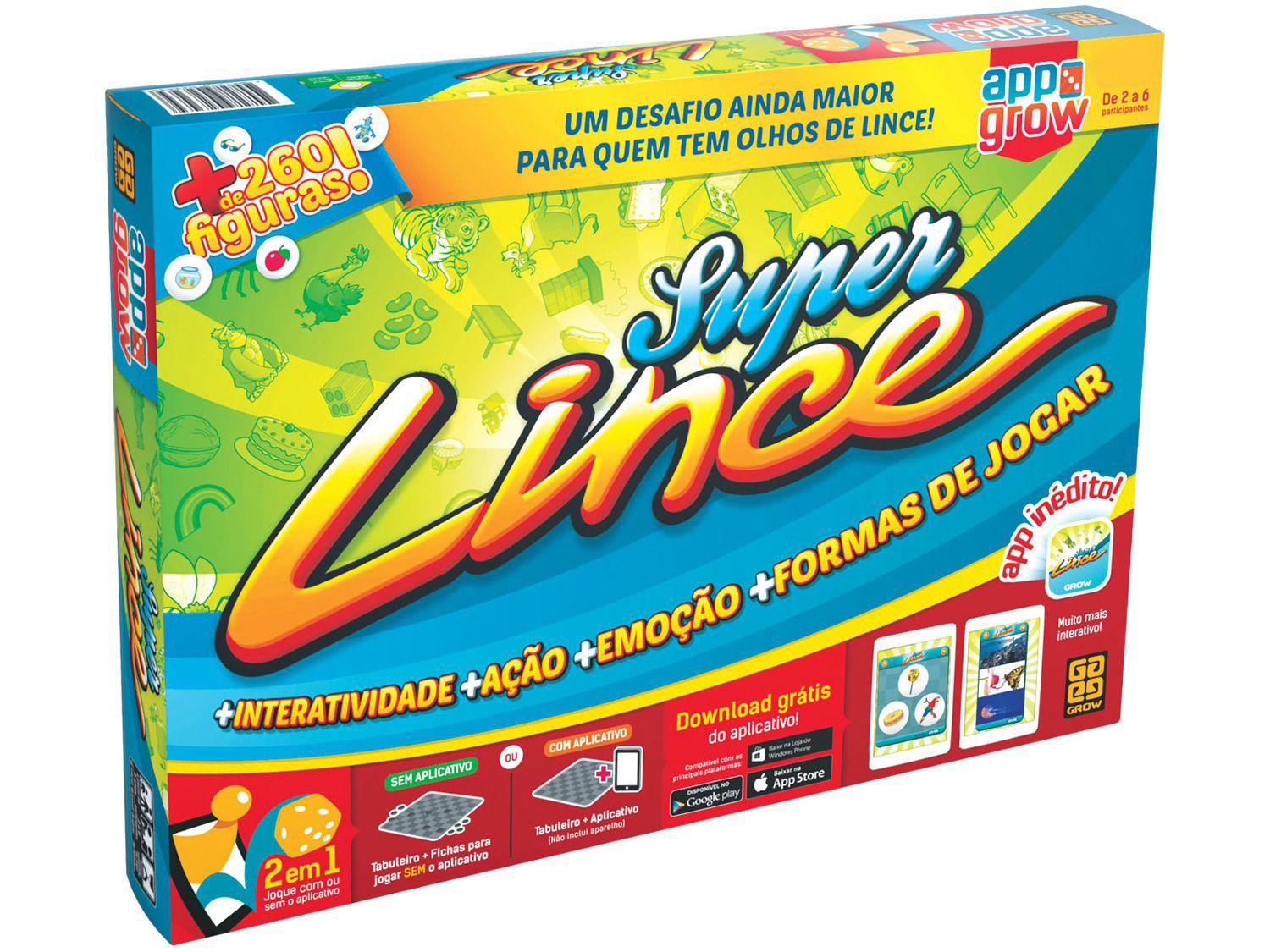Jogo Super Lince App Tabuleiro - Grow - Jogos - Magazine Luiza