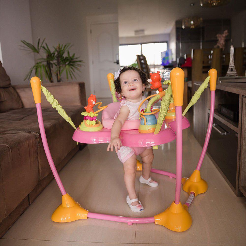 Jumper Bebê Play Time Pink Assento Giratório Com Luz E Sons Safety 1st ...