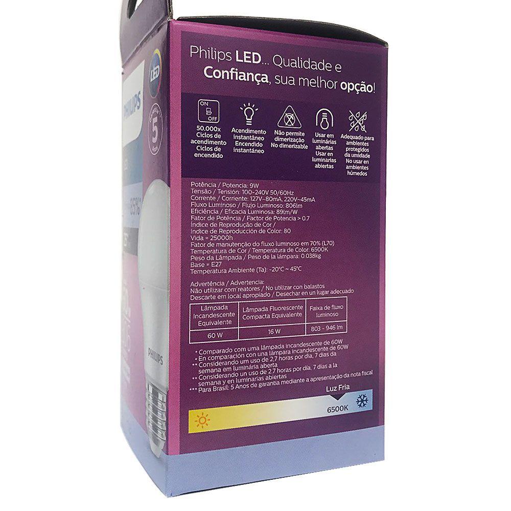 Kit 06 Bulbos Led Philips 6500k Equivale 60w - A Melhor - Lâmpada de ...