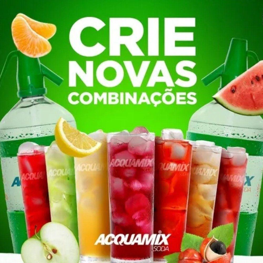 Kit 1 ACQUAMIX 1500ML + 2 DILUTE MAÇÃ VERDE 500ML - Xarope para Bebida ...