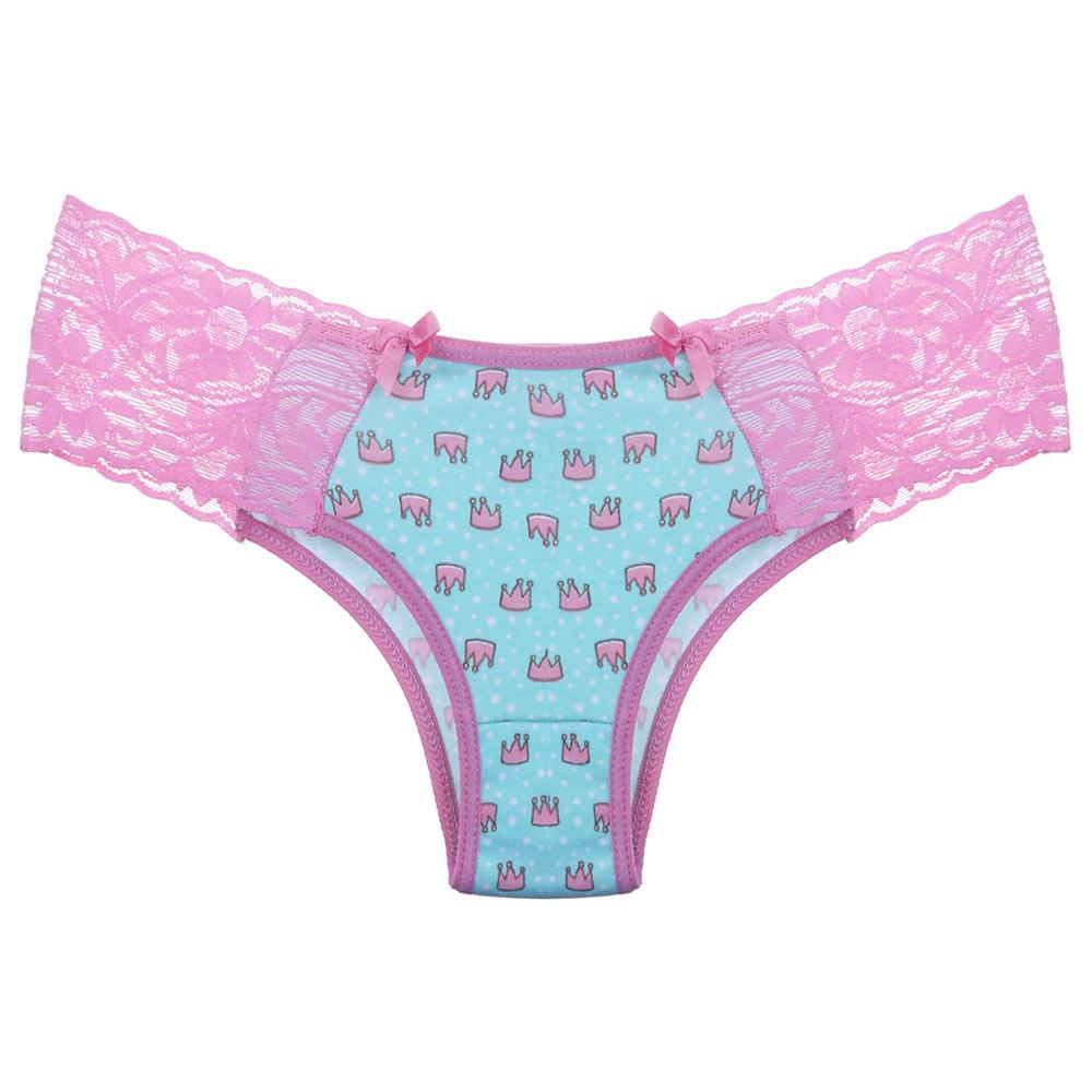 Kit 10 Calcinhas Algodão com Renda Estampada Dorbe - Calcinha ...