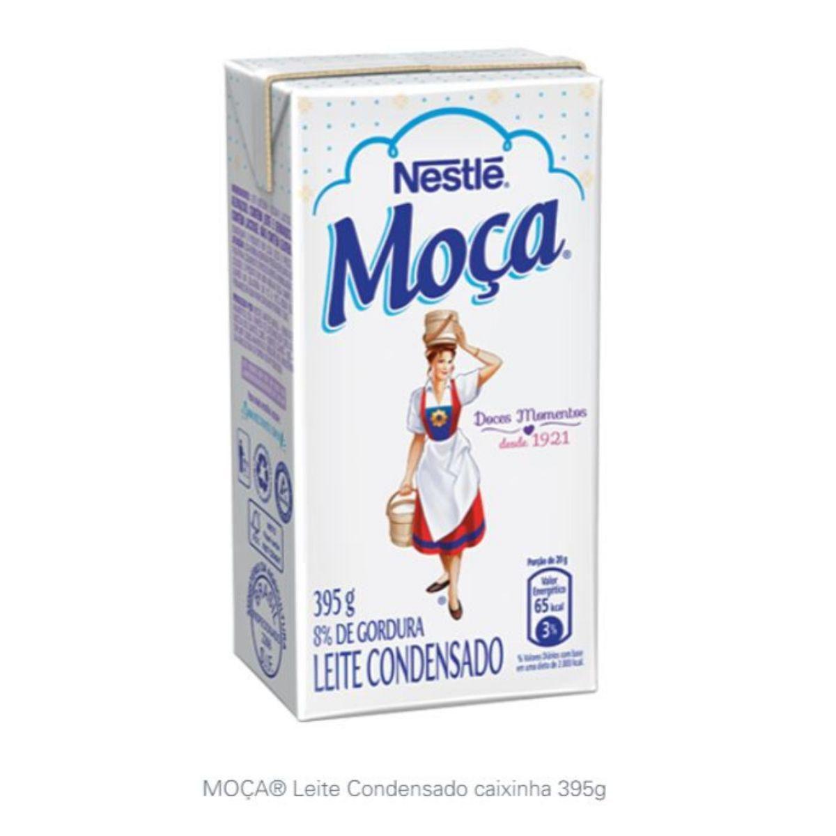 Kit 10 Leite Condensado Moça Semi-Desnatado Nestlé 395G - Leite ...