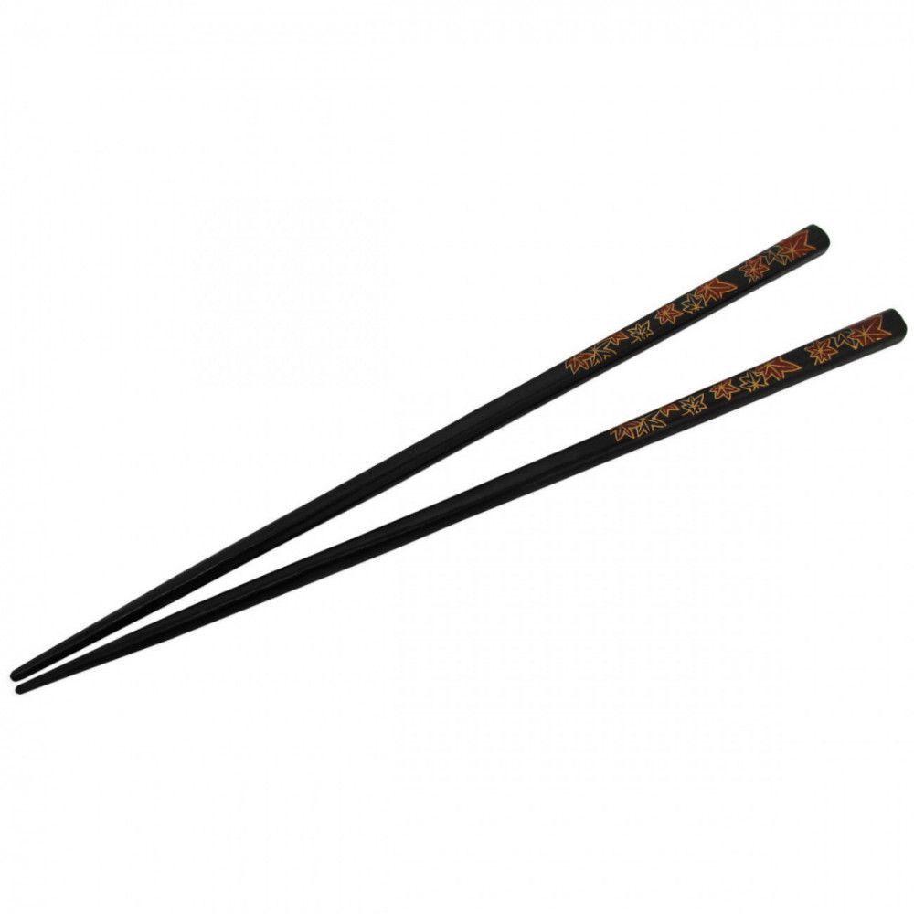 Kit 10 Pares de Hashi para Comida Japonesa 22 Cm Preto Decorado nihon ...