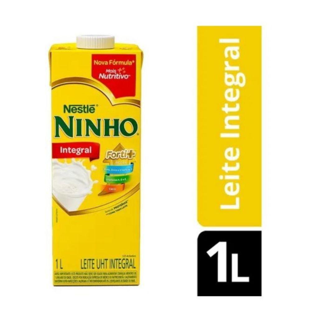 Kit 12 Unidades Ninho Integral Nestlé Forti+ 1 Litro - Nestle - Leite ...