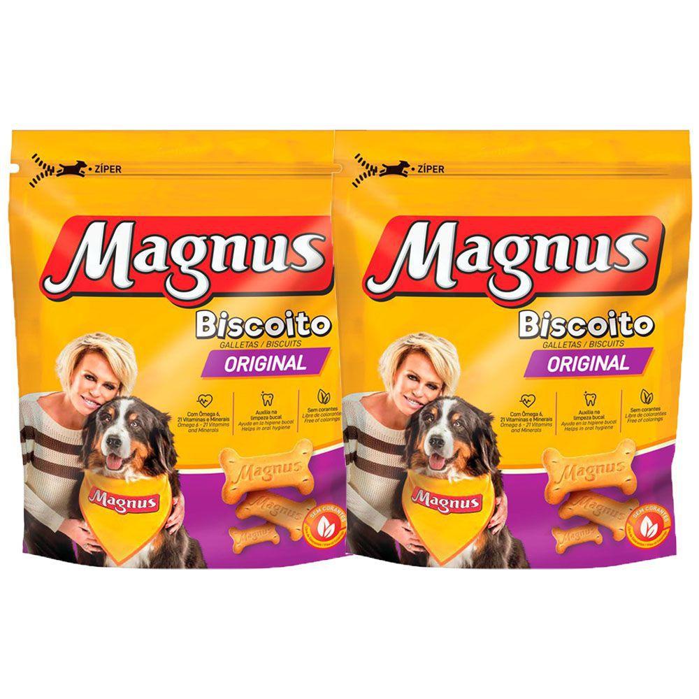 Kit 2 Biscoito Magnus Original Caes 1kg - Outros Pet Shop - Magazine Luiza