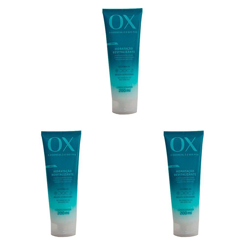 Kit 3 Und Condicionador Ox Reparação Revitalizante 200ml - Kit Shampoo ...