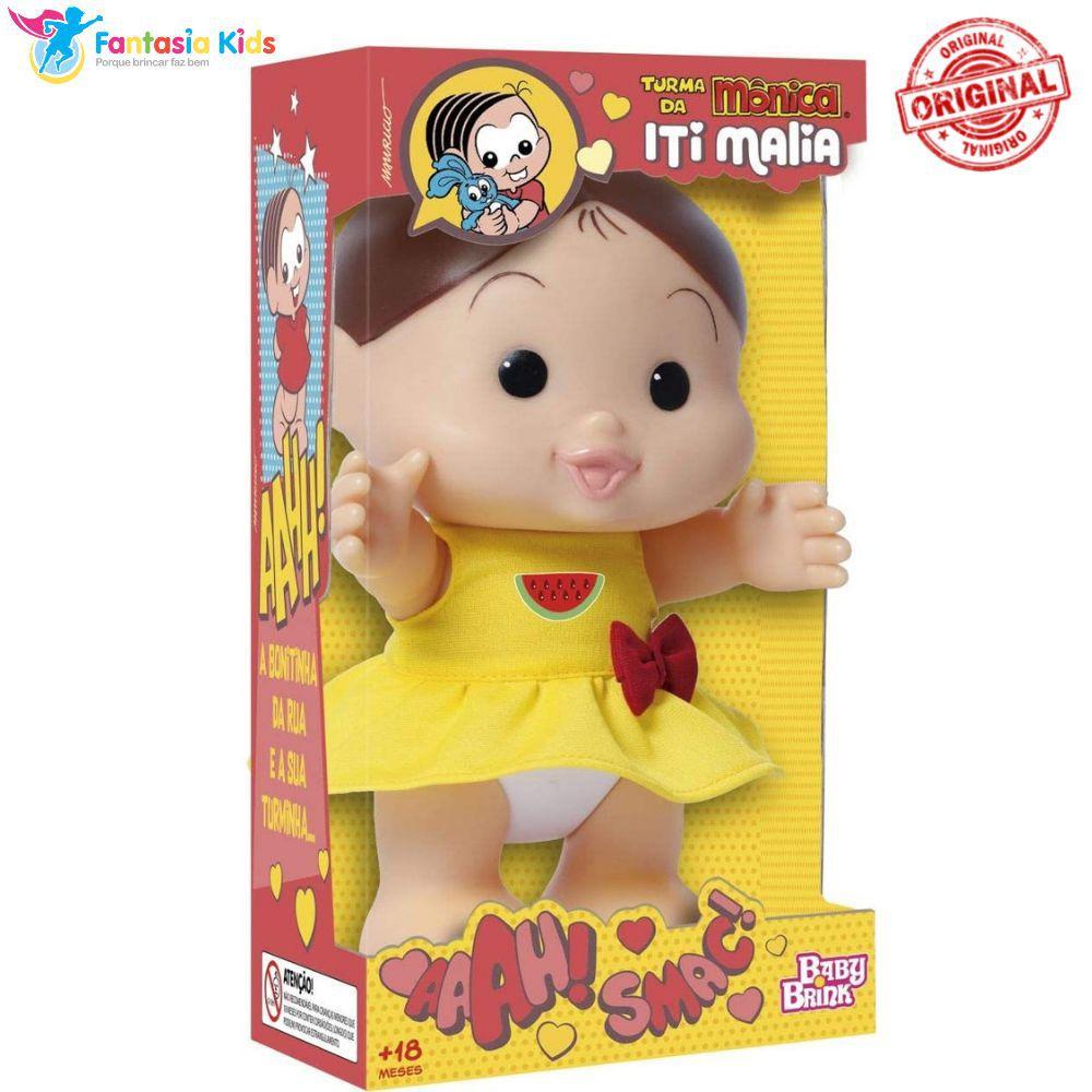 Kit 4 Bonecos Iti Malia Mônica Cebolinha Magali Cascão - Rosita ...