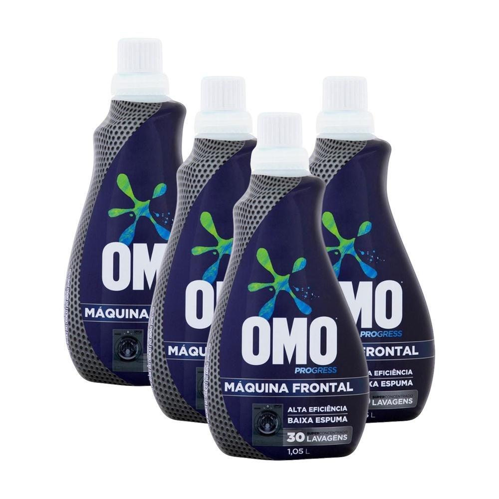 Kit 4 Lava-Roupas Omo Super Concentrado Progress 1,05l - Sabão - Magazine Luiza