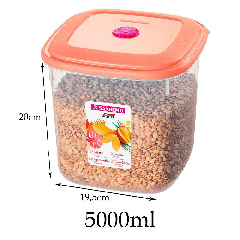 Kit 4 potes plástico mantimentos microondas freezer marmita vasilha ...