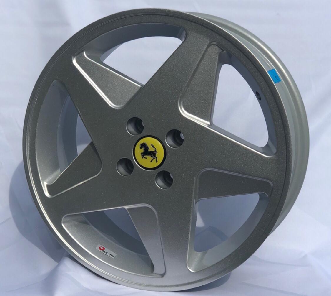 Kit 4 Rodas Aro 17x6 Ferrari F348 Volcano 4x100 Prata Et 42 - Rodas ...