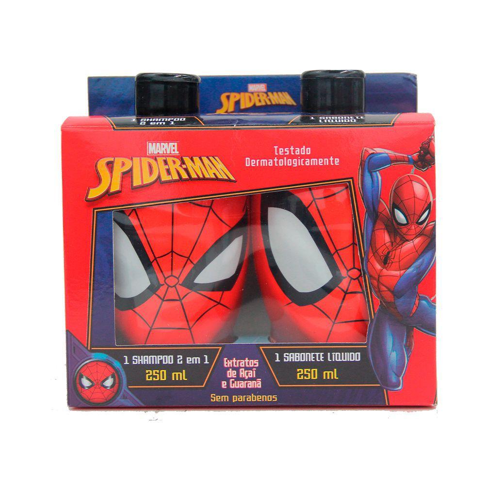 Kit 4 Und Shampoo Spider Man Infantil 250ml + Condicionador 250ml ...