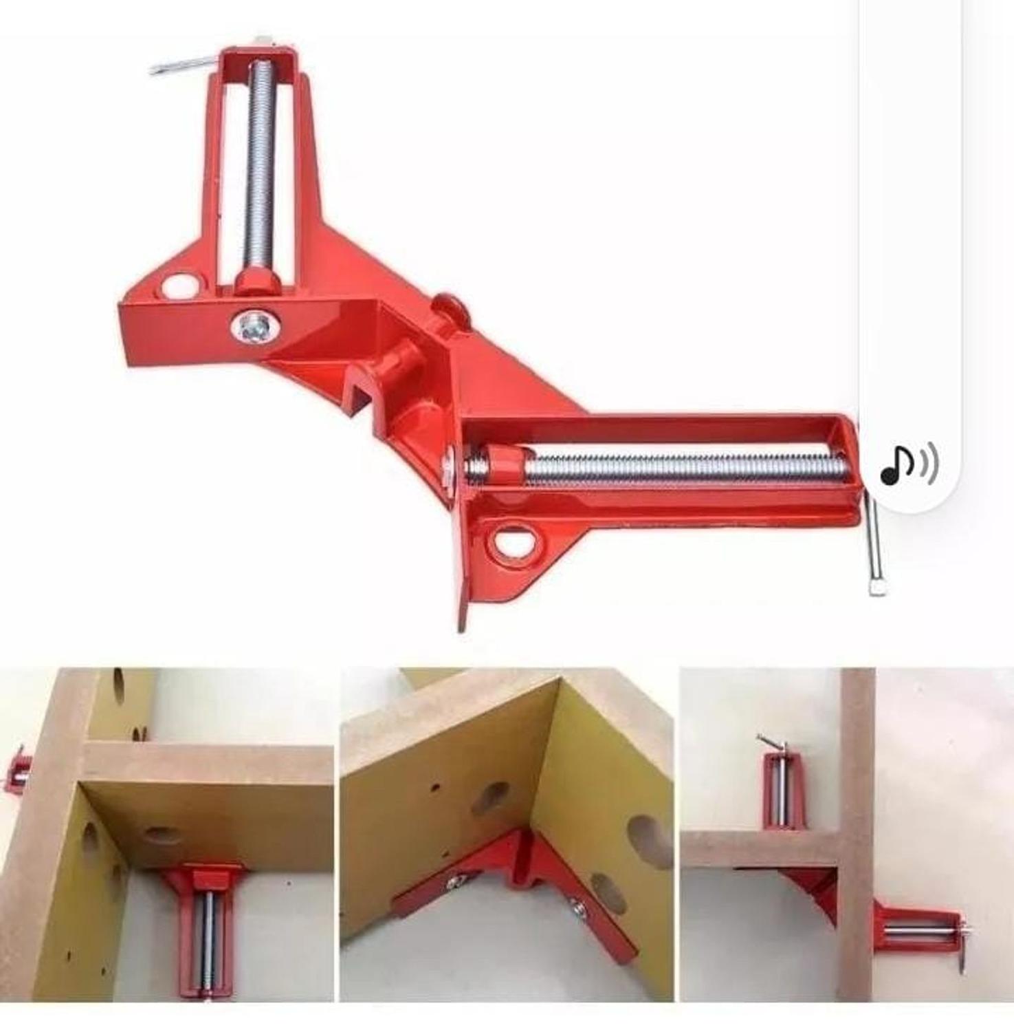 Kit 4x grampo angular marceneiro ângulo 90 graus atersanato - FB/PRÓ ...