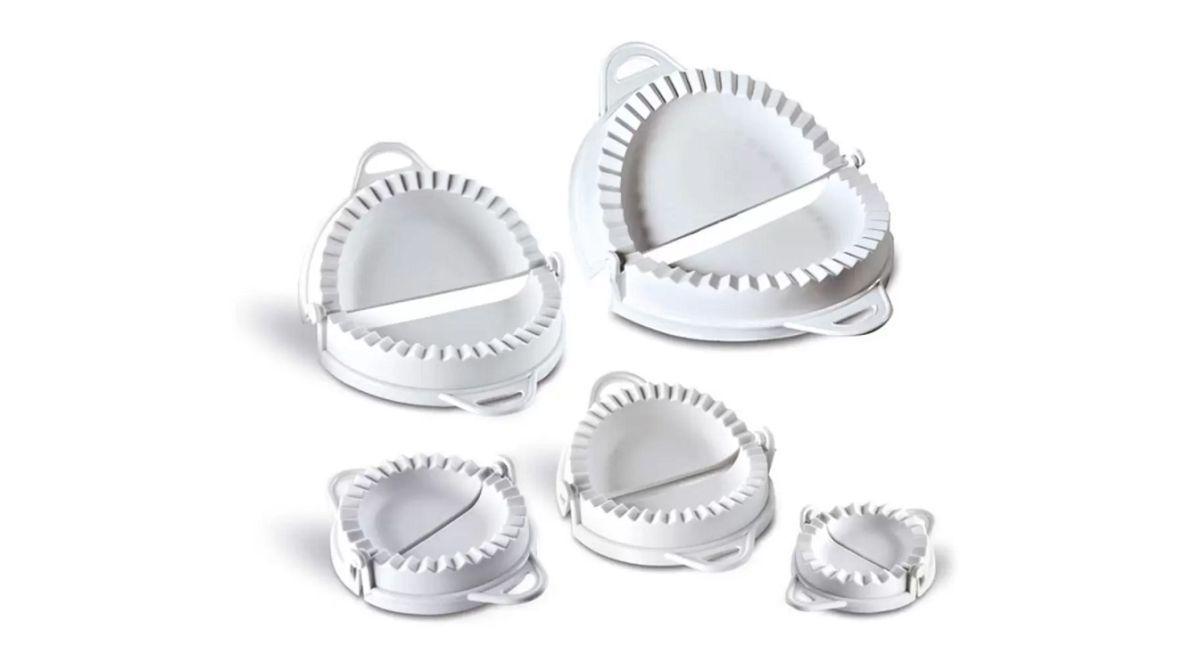 Kit 5 Forma Molde Para Pastel Fogaça Salgados Risoles Ravióli Keita ...