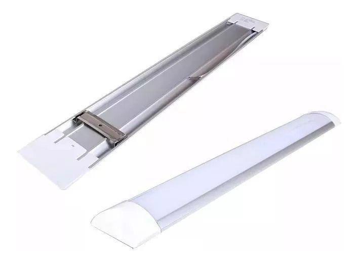 Kit 5 un. Luminária led Elegance 32w Driver Integrado Linear Sobrepor Bivolt 2900 lumens 6500k ...