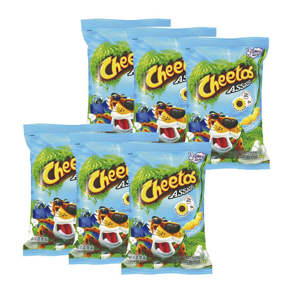 Kit 6un Salgadinho Cheetos Onda Requeijão 140G - Elma Chips - Cheetos - Magazine Luiza