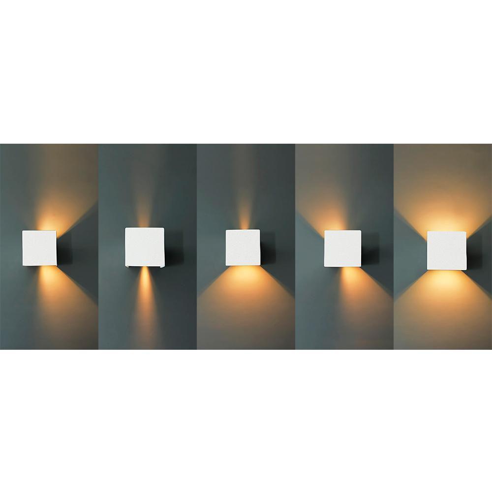 Kit 8 Arandela Hub Led 6W 3000K Duplo Facho Bivolt Branca - Opus - Luminária de Parede ...