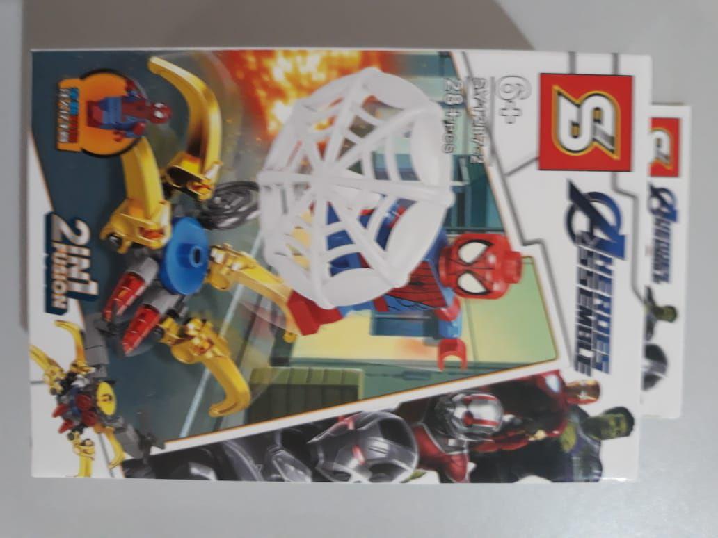 Kit 8 cx Tipo Lego Heroes Assemble 8in1 Fusion Personagens Vingadores ...