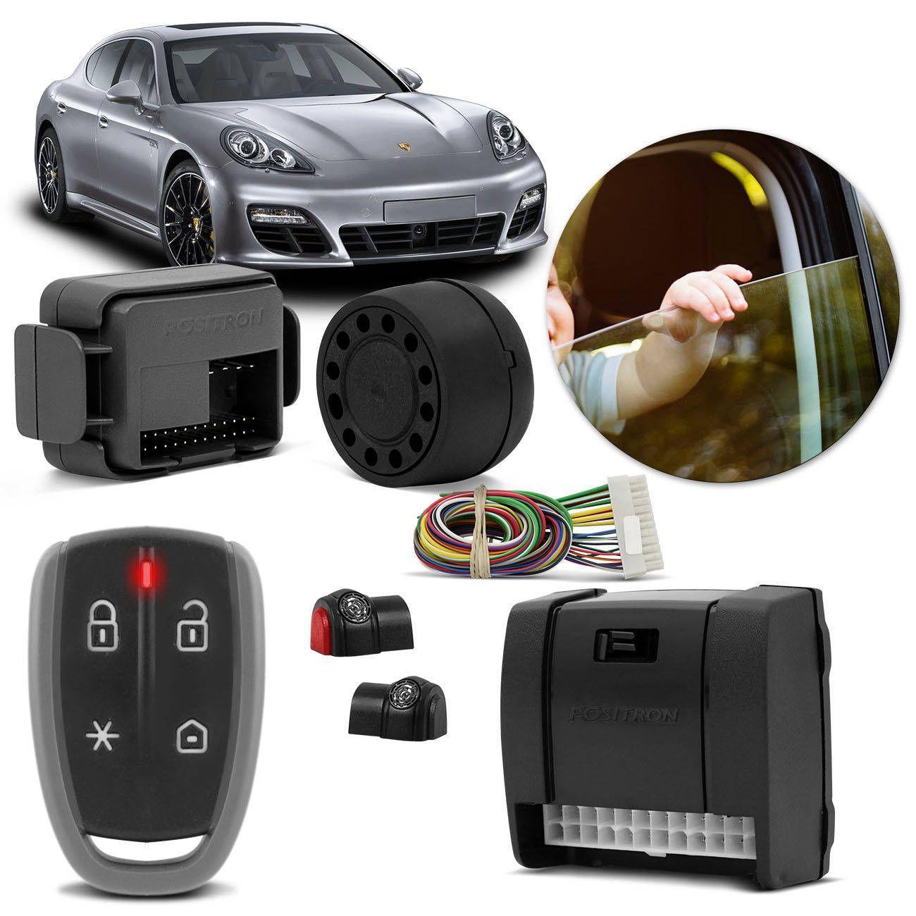 Kit Alarme Pósitron Keyless KL360 + Módulo Vidro Elétrico Pósitron 2 ...