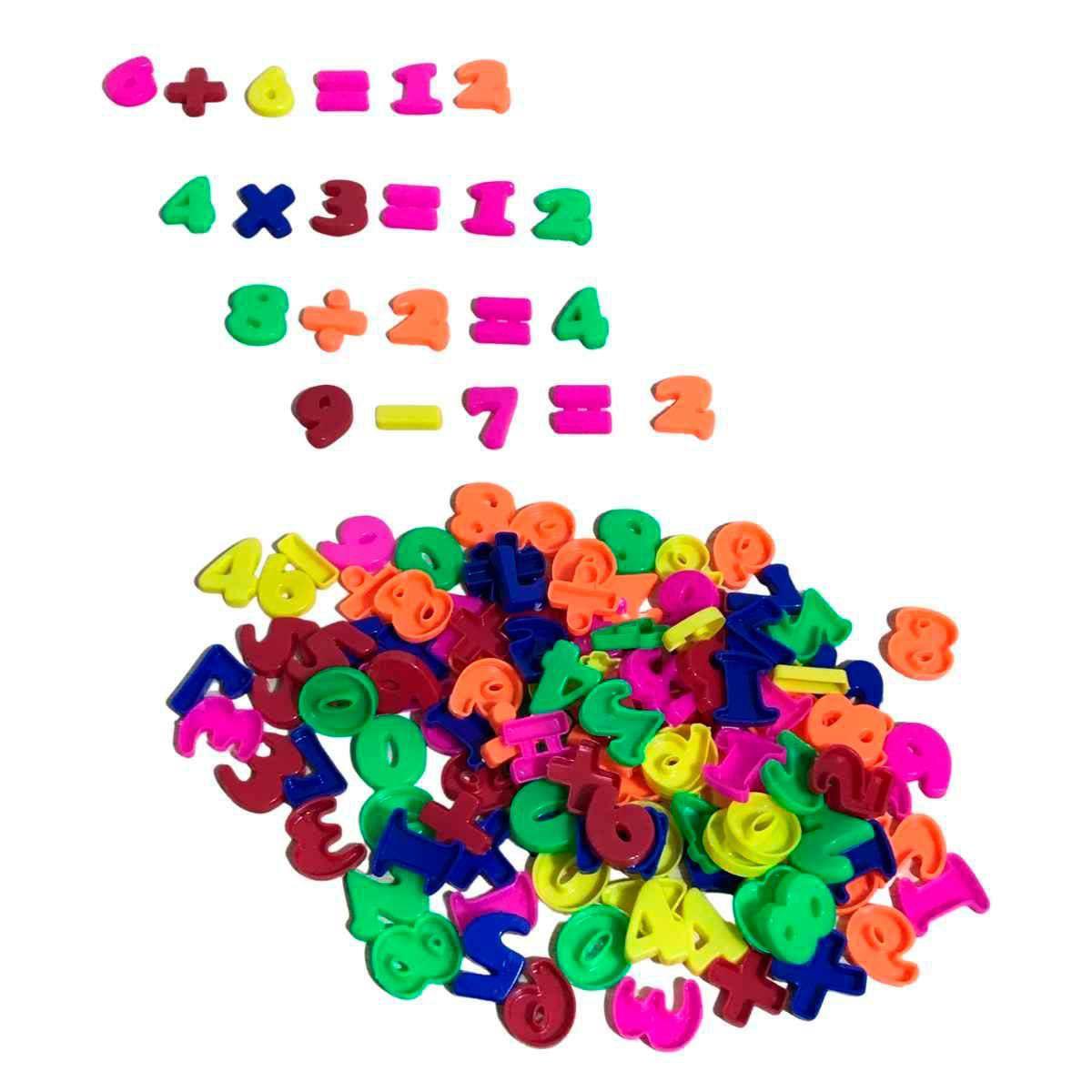 Kit Alfabeto e Numeros Brinquedo Escolar Pedagogico Educativo Aprender ...