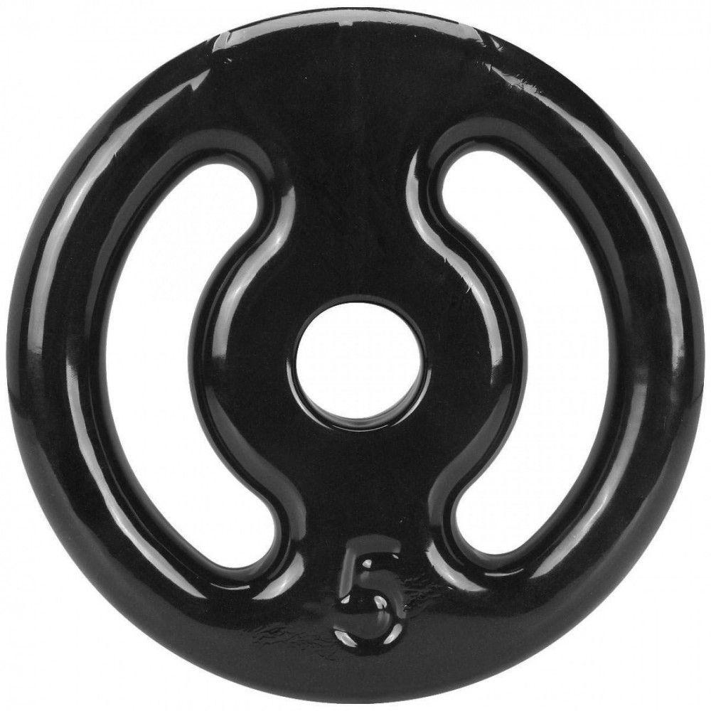 Kit Anilha Emborrachada 50 Kg com 4 Anilhas de 10 Kg e 2 de 5 Kg Preto ...