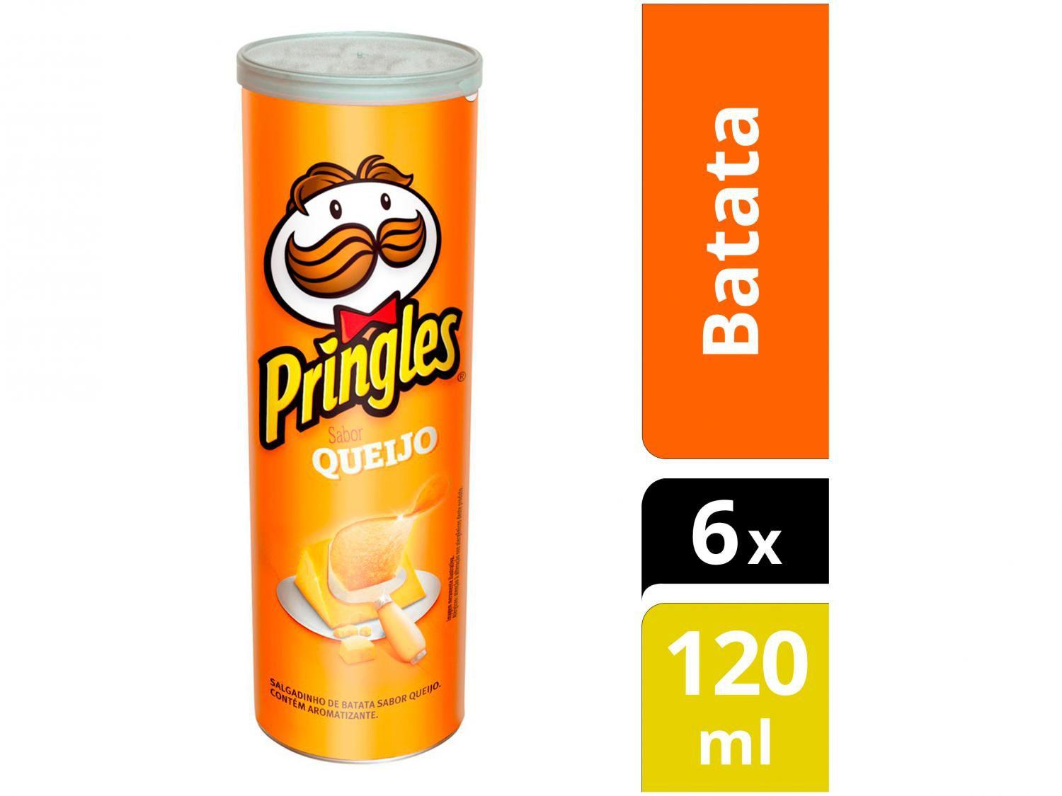 Kit Batata Pringles Queijo 6 Unidades - 120g Cada - Pringles - Magazine ...
