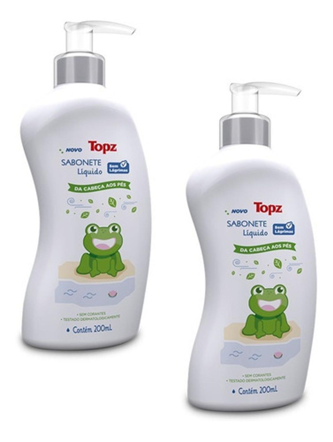 Kit C/ 02 Sabonete Líquido Da Cabeça Ao Pés - Topz Baby - Cremer ...