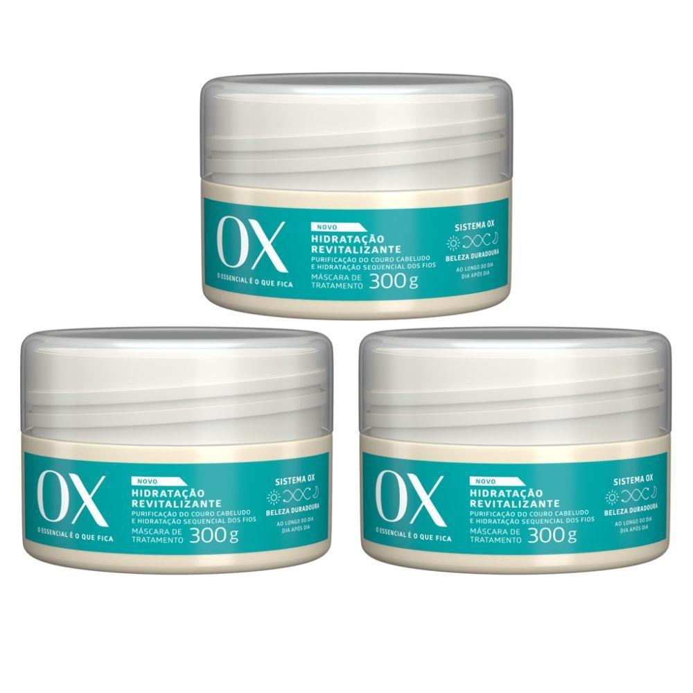 Kit C/3 Creme De Tratamento Ox Hidratação Revitalizante - 300g ...