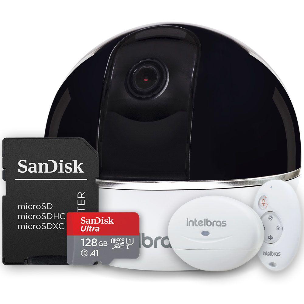 Kit Câmera de Segurança Wi-Fi HD iC7 Mibo + Cartão de Memória 128GB ...