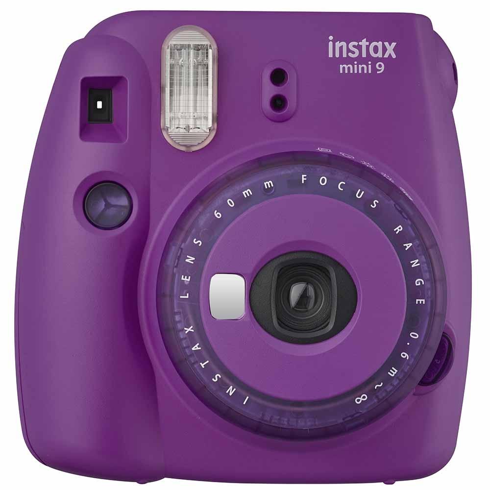 Kit câmera Instantânea Fujifilm Instax mini 9 ROXO AÇAÍ + estojo ...