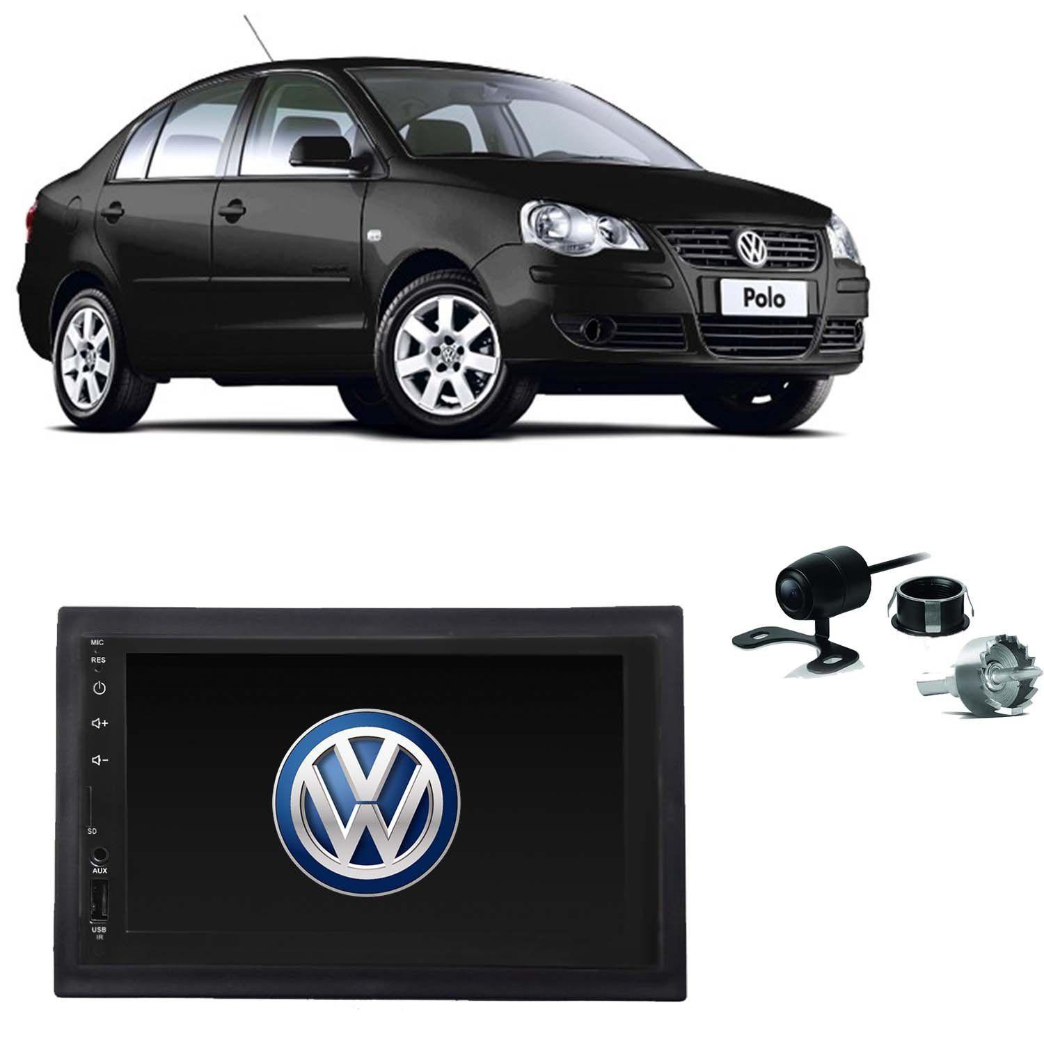 Kit Central Multimídia POLO SEDAN Mp5 / Mp8 + Moldura + Câmera + TV ...