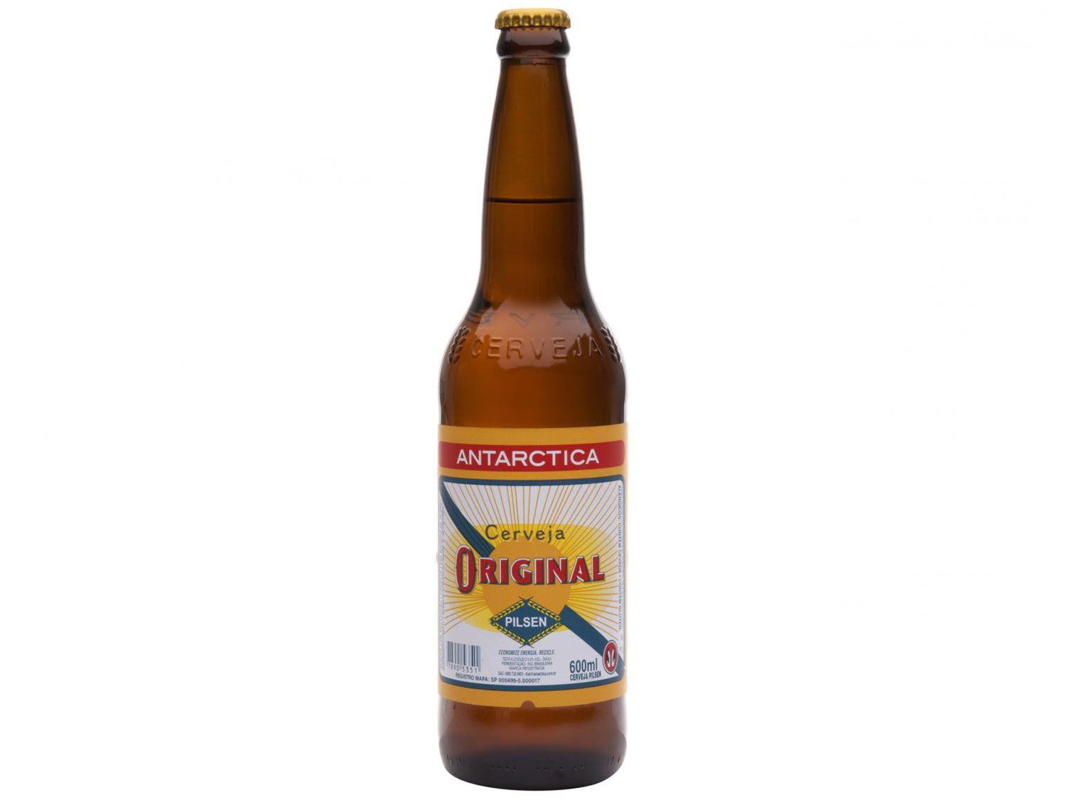 Kit Cerveja Antarctica Original 600ml 2 Unidades - com 2 Copos ...