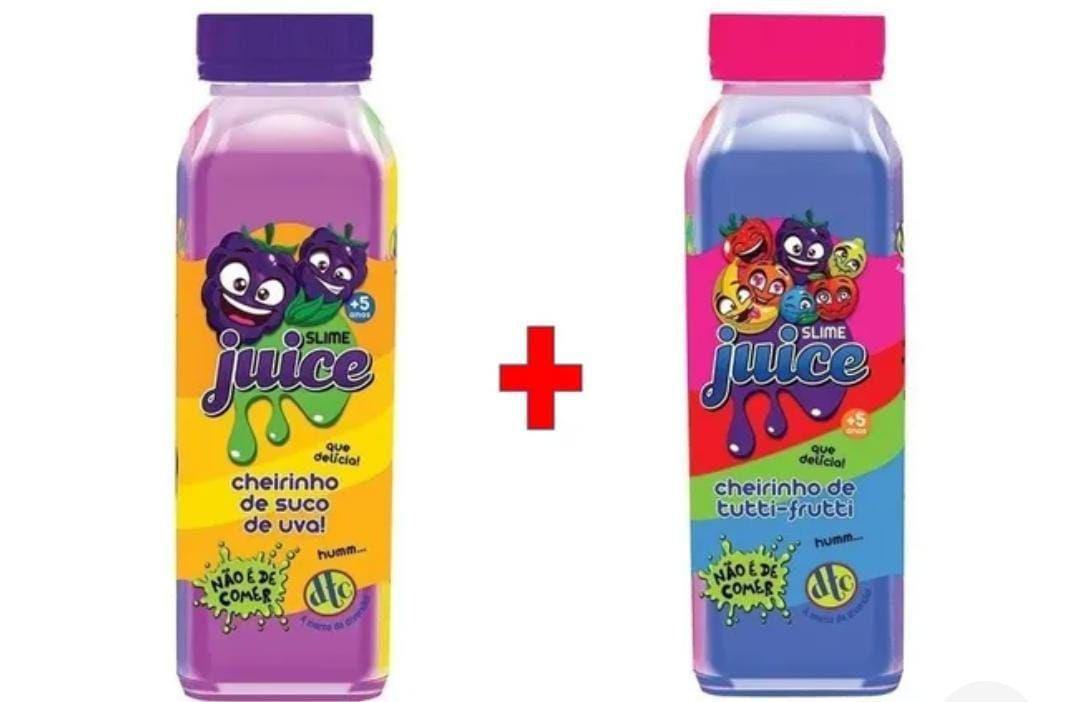 KIT com 2 massinha Slime Juice Suco De Frutas Com Sabor Surpresa - DTC ...