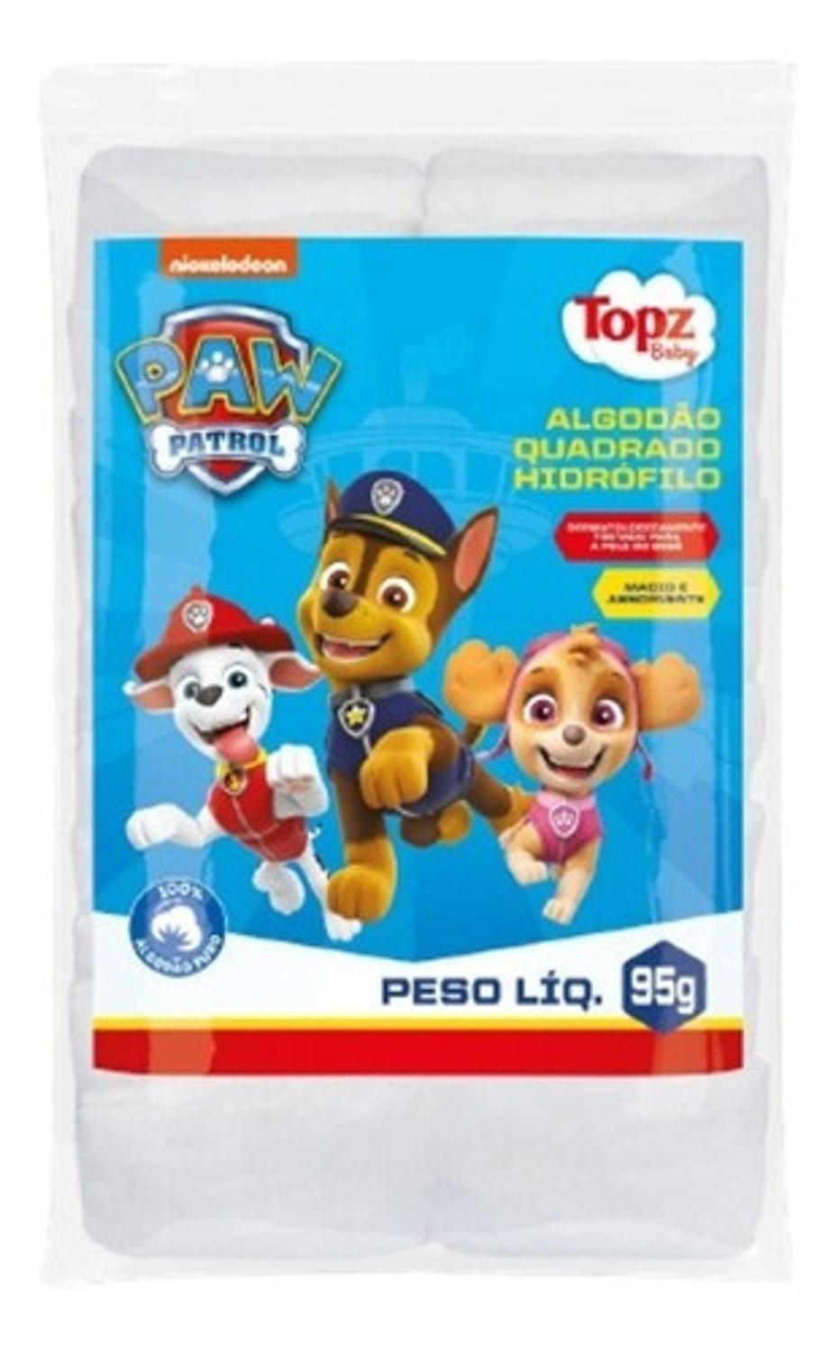 Kit Com 20 Algodão Quadrado 95g Patrulha Canina - Topz Baby - Cremer ...