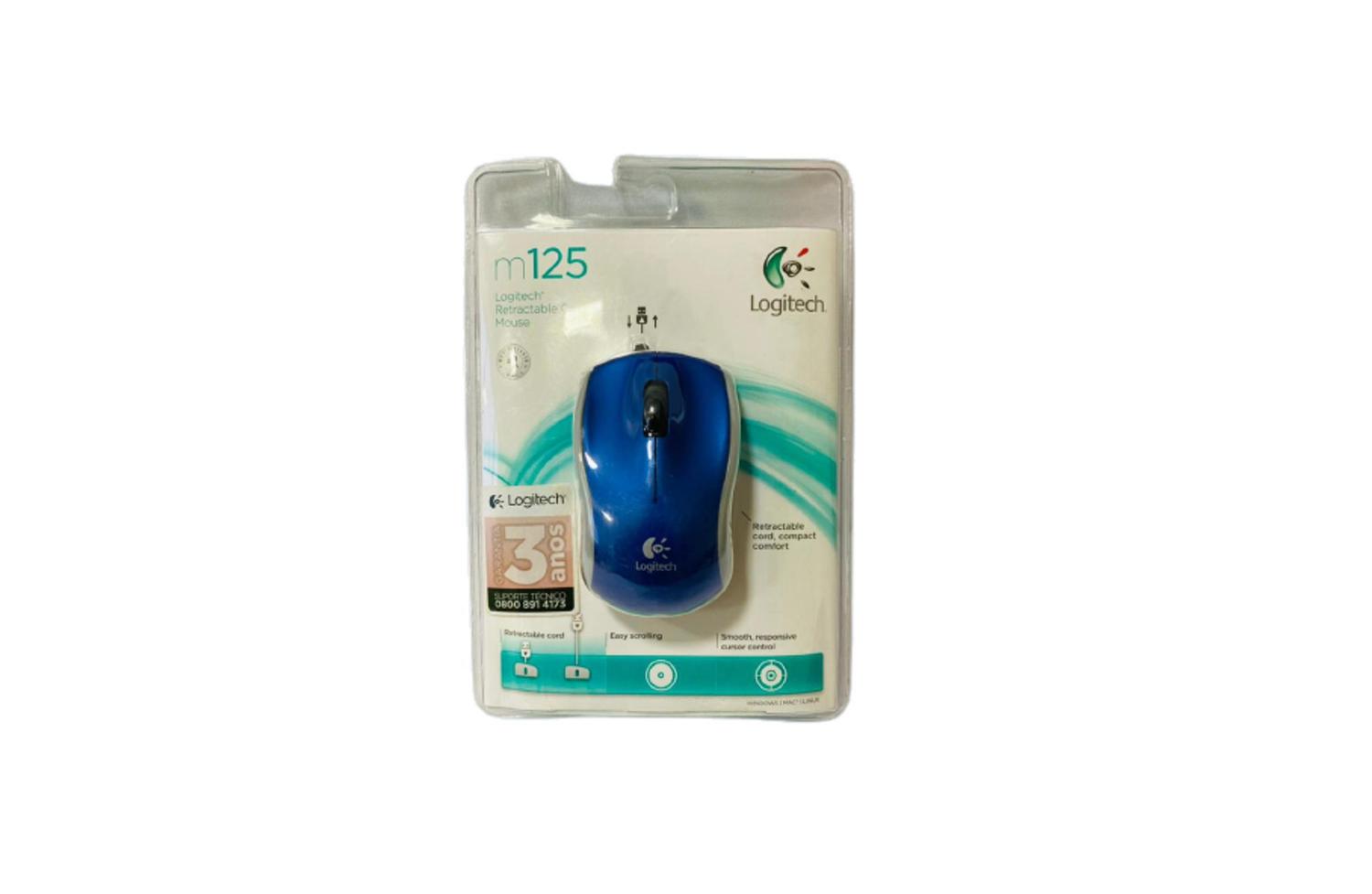 Kit com 3 mouse Logitech M125 retratil usb - Mouse - Magazine Luiza