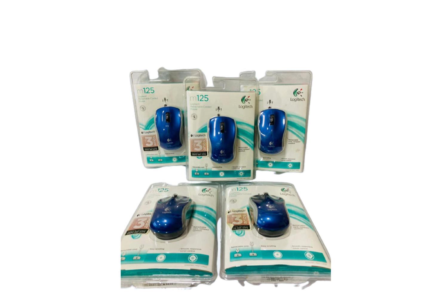 Kit com 3 mouse Logitech M125 retratil usb - Mouse - Magazine Luiza