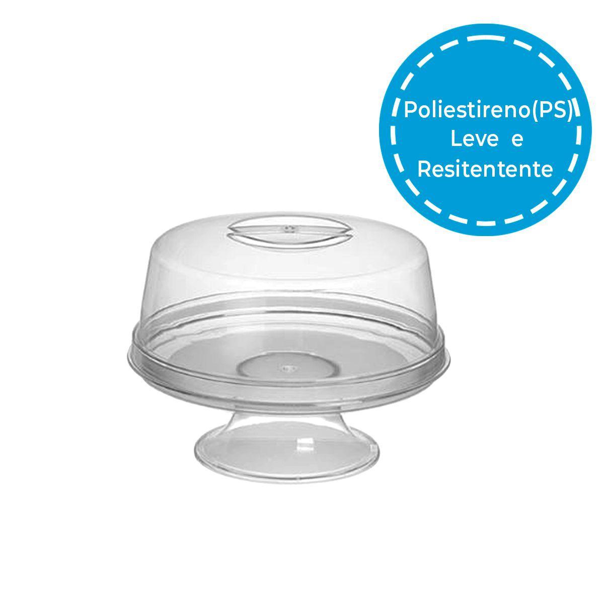 Kit Completo 4 Boleira com Pé e Tampa Gourmet Luxo - 3T - Boleira ...