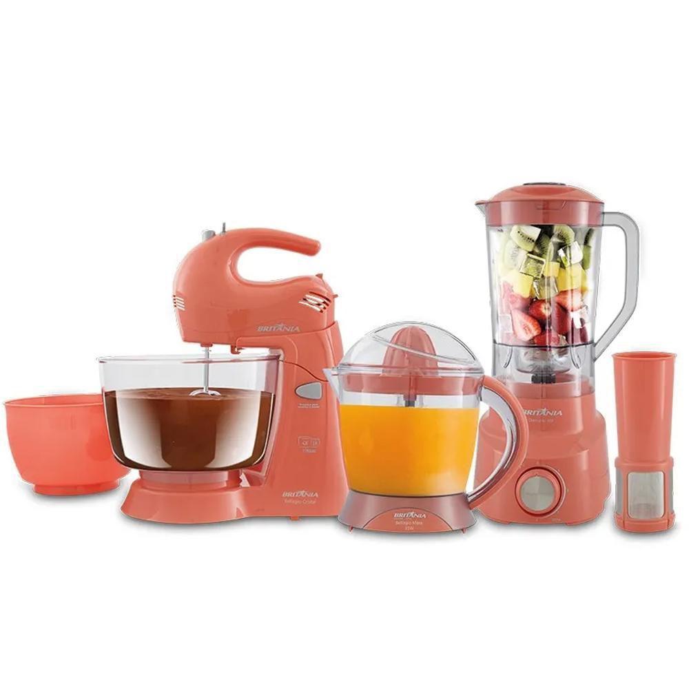 Kit Cozinha Britânia Trend 3 em 1, Liquidificador, Batedeira ...