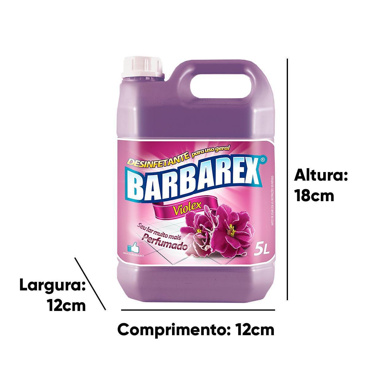 Kit Desinfetante Violex 5 Litros 2 Unidades Barbarex - Desinfetante ...